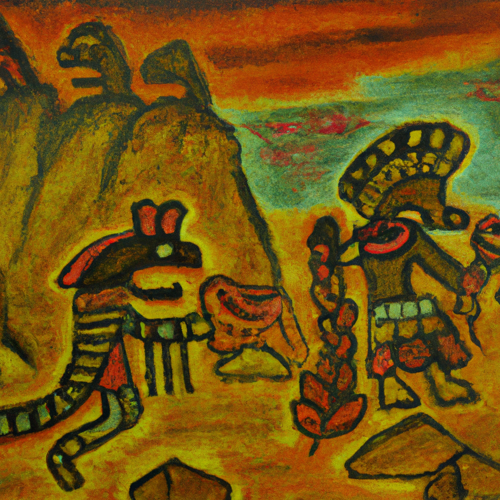 The myth of Aztlan, the birthplace of the Aztecs